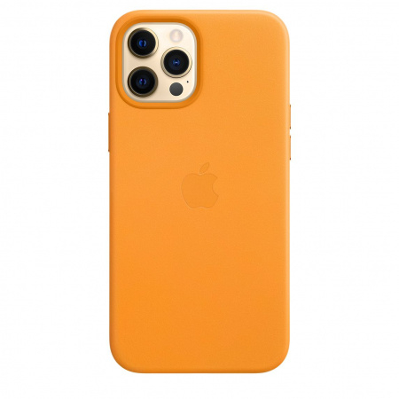 CAPA APPLE IPHONE 12 PRO MAX LEATHER COM MAGSAFE CALIFORNIA POPPY ...